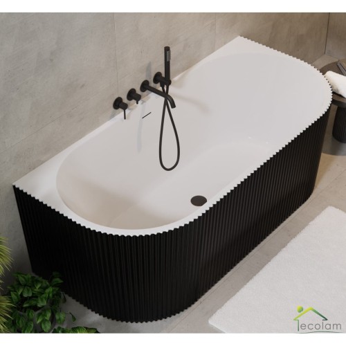 halb freistehende Badewanne VORWAND-BADEWANNE 170x78 cm Wandversion ...